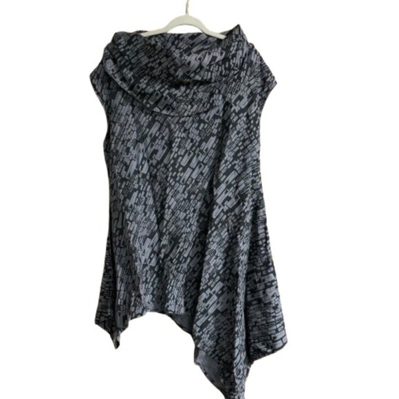 bryn Walker | Tops | Bryn Walker Noa Black Gray Abstract Womens Xlarge ...
